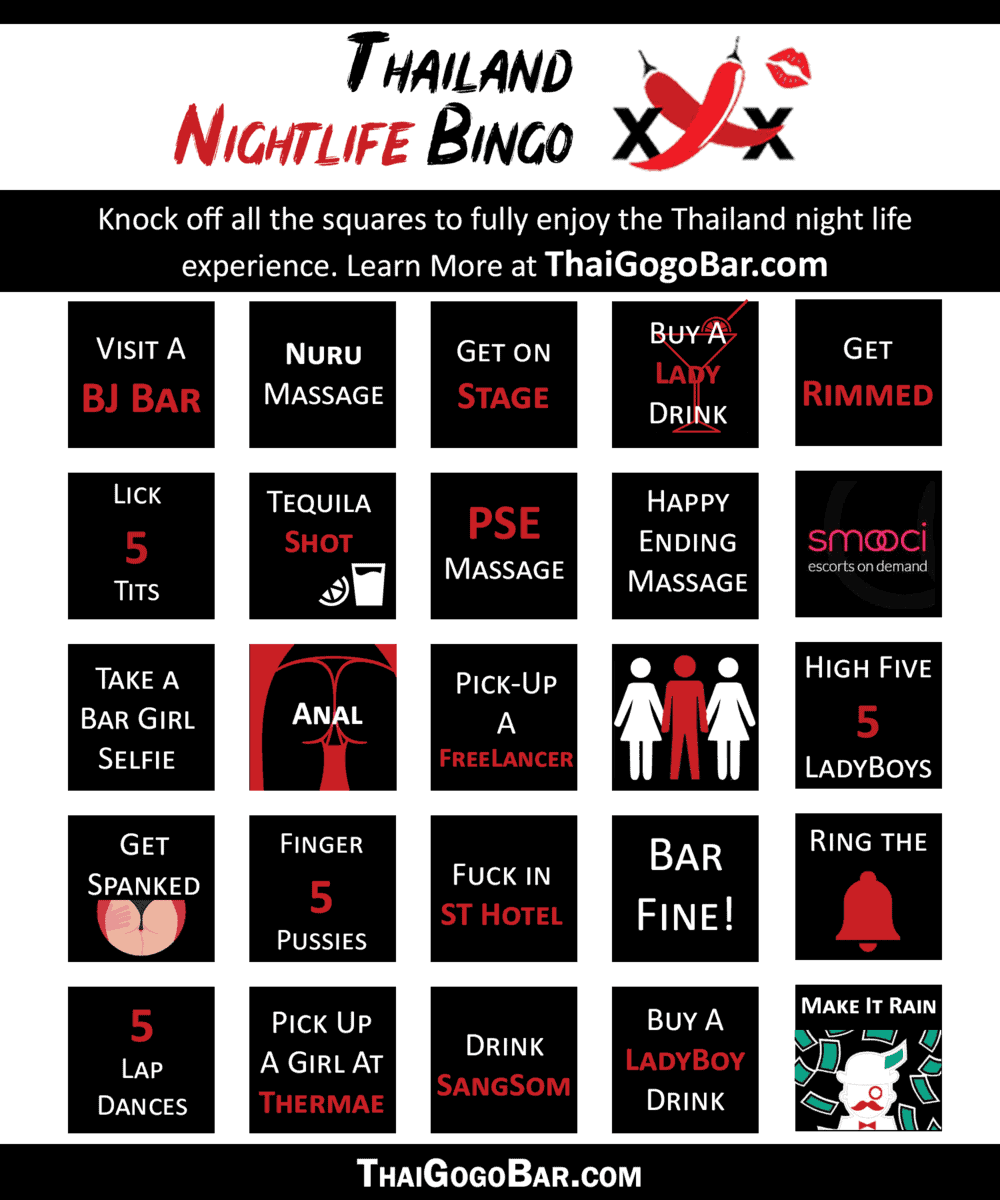 Thailand Nightlife Bingo Game